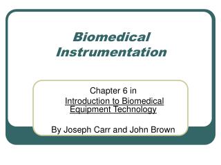 PPT - Biomedical Instrumentation PowerPoint Presentation, free download ...