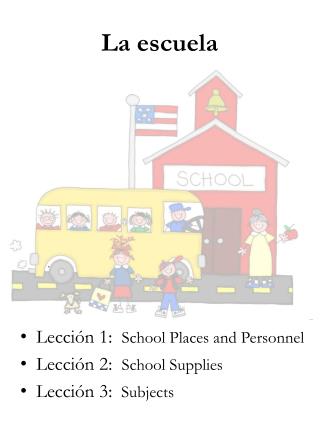 PPT - La escuela PowerPoint Presentation, free download - ID:1925196