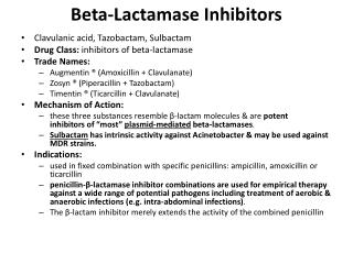 PPT - Beta- Lactamase Inhibitors PowerPoint Presentation, free download ...