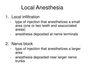 PPT - Local Anesthesia PowerPoint Presentation, free download - ID:193943