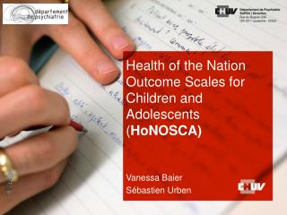 PPT - Health of the Nation Outcome Scales for Children and Adolescents ...