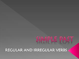 PPT - SIMPLE PAST PowerPoint Presentation, free download - ID:1942790