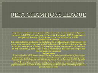 PPT - UEFA CHAMPIONS LEAGUE PowerPoint Presentation, free download - ID ...