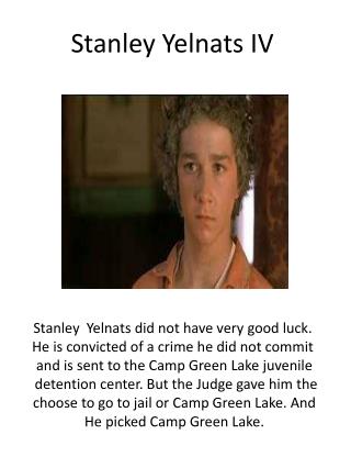 PPT - Stanley Yelnats IV PowerPoint Presentation, free download - ID ...
