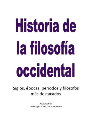 PPT - Historia de la filosofía occidental PowerPoint Presentation, free ...