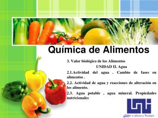 PPT - Química de Alimentos PowerPoint Presentation, free download - ID ...