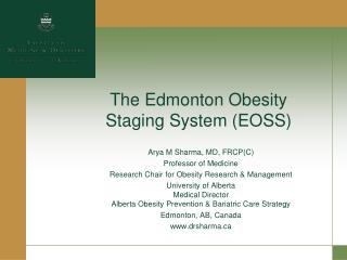 PPT - The Edmonton Obesity Staging System (EOSS) PowerPoint ...