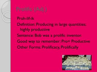 PPT - Prolific PowerPoint Presentation - ID:1020142