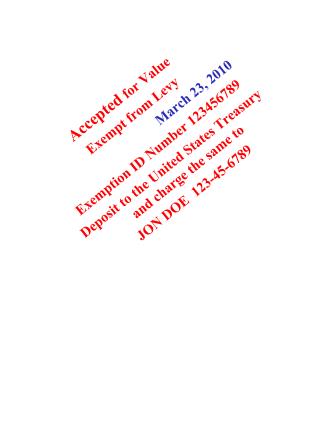 PPT - Accepted for Value Exempt from Levy _________________ March 23 ...