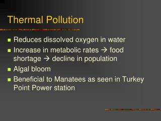 PPT - Thermal Pollution PowerPoint Presentation, free download - ID:2040127