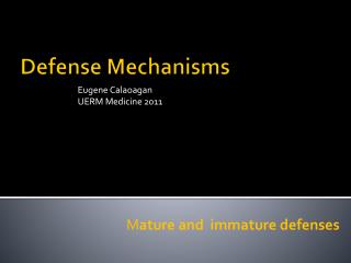 PPT - Defense Mechanisms PowerPoint Presentation, free download - ID ...