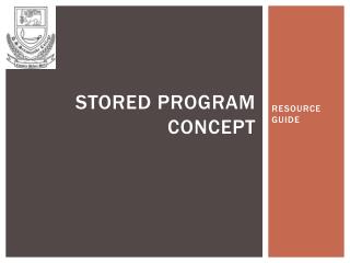 PPT - STORED PROGRAM CONCEPT PowerPoint Presentation, free download ...