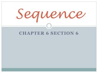 PPT - Sequence PowerPoint Presentation, free download - ID:2056658