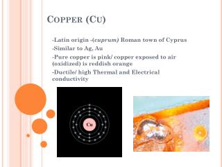 PPT - Copper (Cu) PowerPoint Presentation, free download - ID:2068412