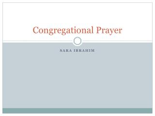 PPT - Congregational Prayer PowerPoint Presentation, free download - ID ...