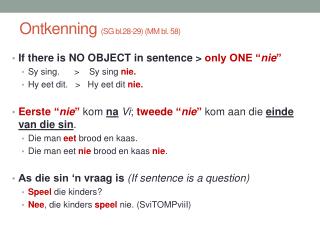 PPT - Ontkenning (SG bl.28-29) (MM bl. 58) PowerPoint Presentation ...