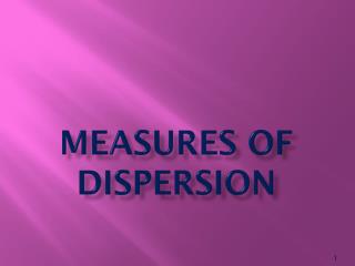 PPT - Measures of Dispersion PowerPoint Presentation, free download ...