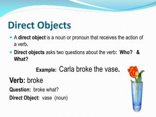 PPT - Direct Objects PowerPoint Presentation, free download - ID:2095297
