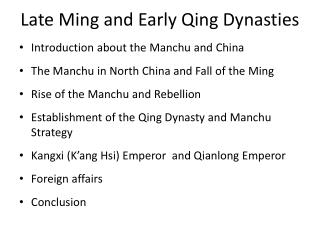 PPT - MING AND QING EMPIRES PowerPoint Presentation - ID:1762080