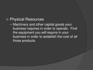 PPT - Physical Resources PowerPoint Presentation, free download - ID ...
