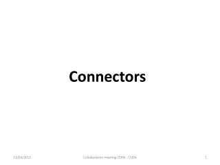 PPT - Connectors PowerPoint Presentation, free download - ID:2168418
