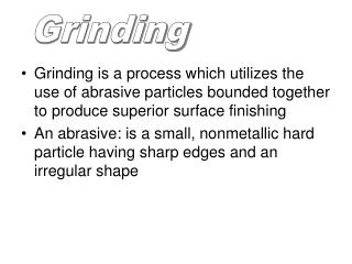 PPT - Grinding PowerPoint Presentation, free download - ID:2175456