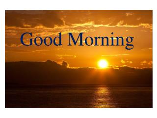 PPT - Good Morning PowerPoint Presentation, free download - ID:2208649