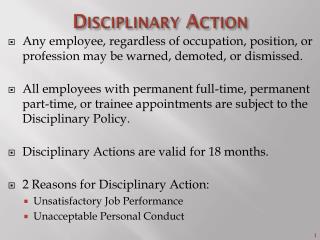 PPT - Disciplinary Action PowerPoint Presentation, free download - ID ...