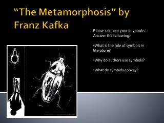 PPT - “The Metamorphosis” by Franz Kafka PowerPoint Presentation, free ...