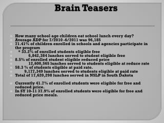 PPT - Brain Teasers PowerPoint Presentation, free download - ID:2245488