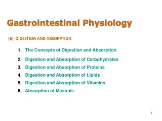 PPT - Gastrointestinal Physiology PowerPoint Presentation, free ...