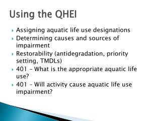 PPT - Using the QHEI PowerPoint Presentation, free download - ID:2286023