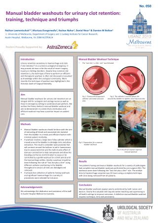 PPT - Manual bladder washouts for urinary clot retention: training ...