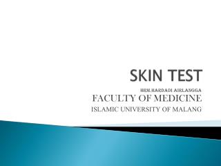 PPT - SKIN TEST PowerPoint Presentation, free download - ID:2297960