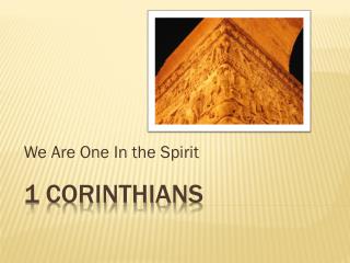 PPT - 1 Corinthians PowerPoint Presentation, free download - ID:2309899