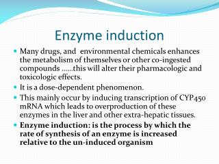 PPT - Enzyme induction PowerPoint Presentation, free download - ID:2316544