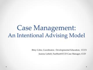 Intensive case management model PowerPoint (PPT) Presentations ...