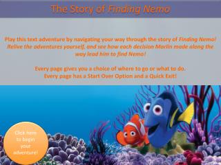 PPT - The Story of Finding Nemo PowerPoint Presentation, free download ...