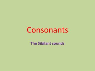 PPT - English Consonants in IPA (International Phonetic Alphabet ...