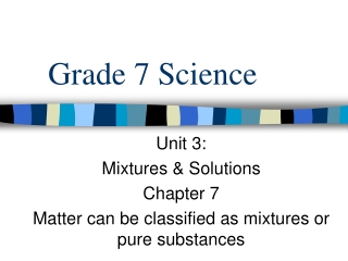 PPT - Grade 7 Science PowerPoint Presentation, free download - ID:234881
