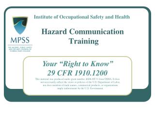PPT - Hazard Communication Training PowerPoint Presentation, free ...