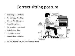 PPT - Correct sitting posture PowerPoint Presentation, free download ...