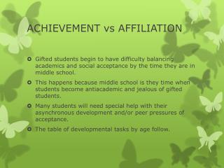 PPT - ACHIEVEMENT vs AFFILIATION PowerPoint Presentation, free download ...