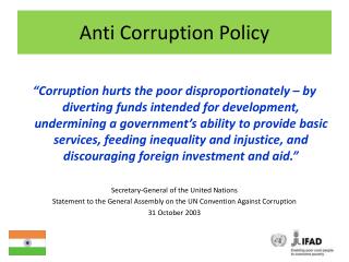 PPT - Anti Corruption Policy PowerPoint Presentation, free download ...