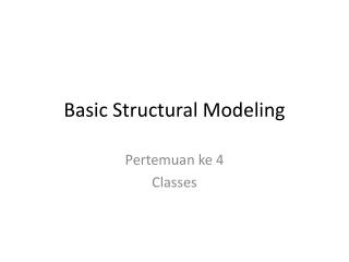 PPT - Basic Structural Modeling PowerPoint Presentation, free download ...