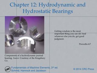 PPT - Chapter 12: Hydrodynamic and Hydrostatic Bearings PowerPoint ...