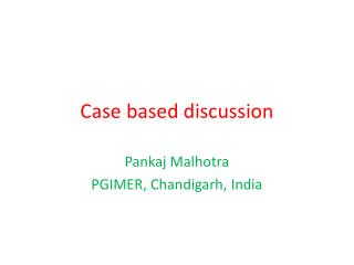 PPT - Case based discussion PowerPoint Presentation, free download - ID ...