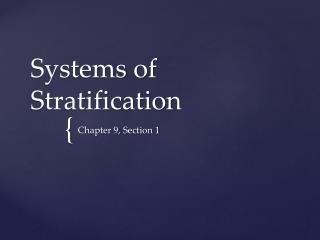 PPT - Systems of Stratification PowerPoint Presentation, free download ...