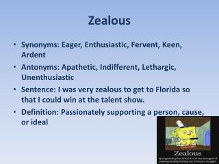 PPT - Zealous PowerPoint Presentation, free download - ID:2441242
