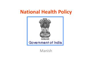 PPT - National Health Policy PowerPoint Presentation, free download ...